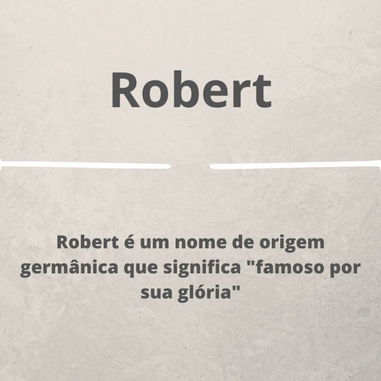 Significado do nome Bob - Saberes do Mundo