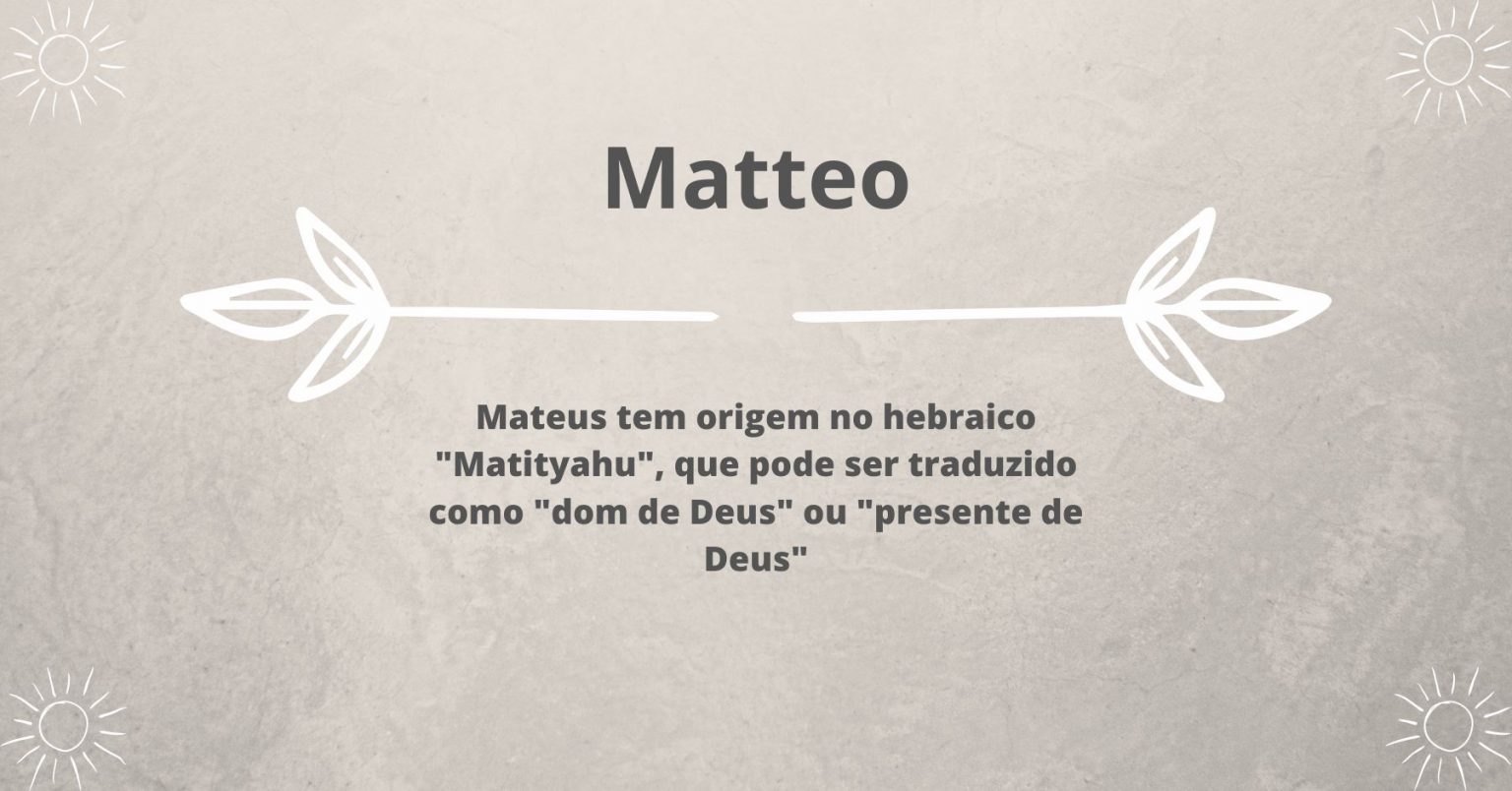 Significado do nome Matteo